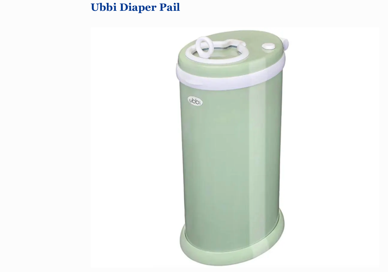 Ubbi Diaper Pail - "These Baby Essentials Will Turn Your Family Trip I ...
